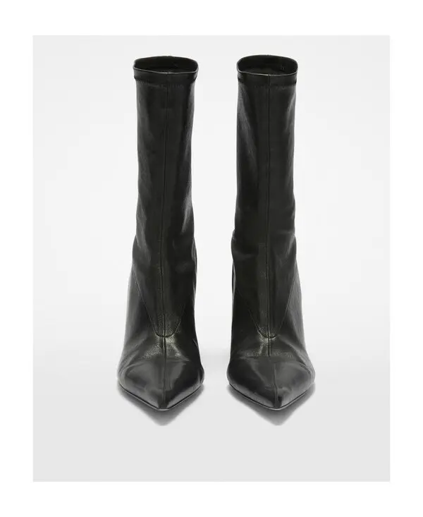 JIL SANDER Pointed-toe Block Heel Ankle Boots