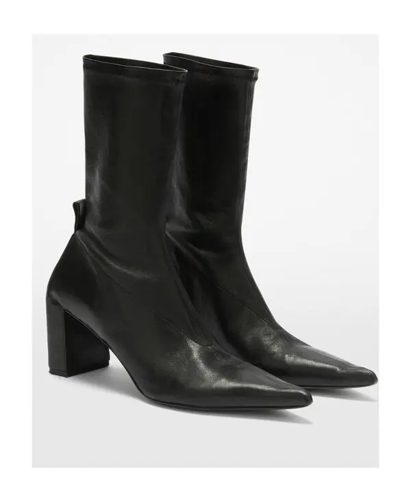 JIL SANDER Pointed-toe Block Heel Ankle Boots