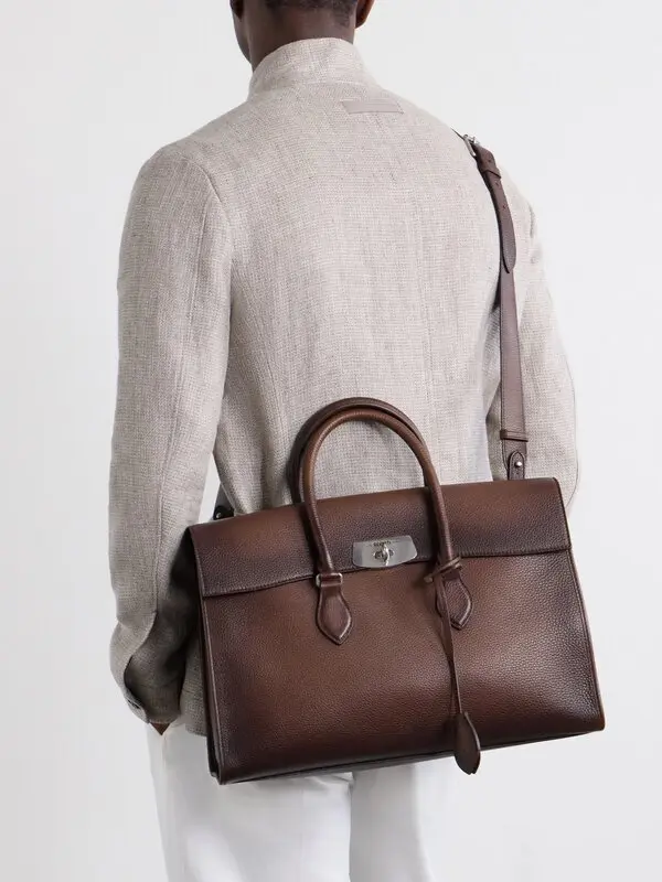 Berluti E'mio Full-grain Leather Briefcase