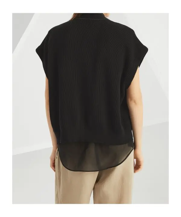Brunello Cucinelli Layered Tied Waist Cardigan