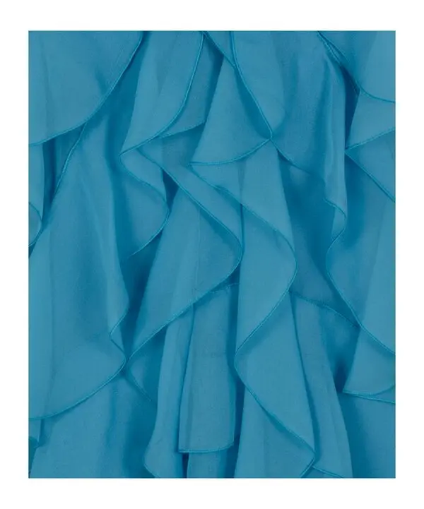 Alberta Ferretti Sleeveless Ruffled Dress
