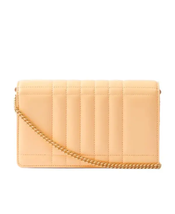 Burberry Lola Quilted Clutch Bag - Orange