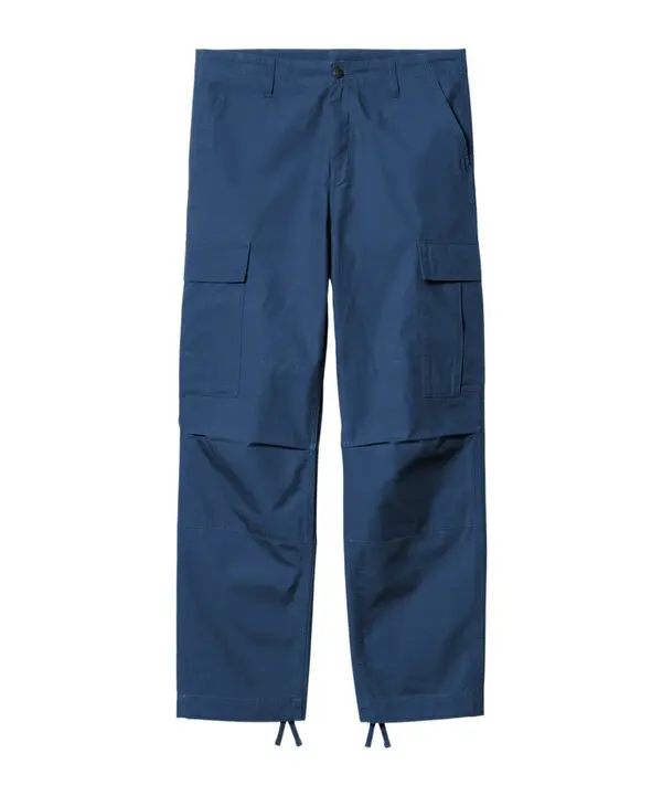 Carhartt Work In Progress Logo Casual Pants - Blue
