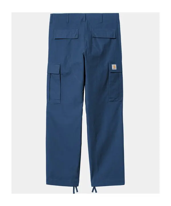 Carhartt Work In Progress Logo Casual Pants - Blue