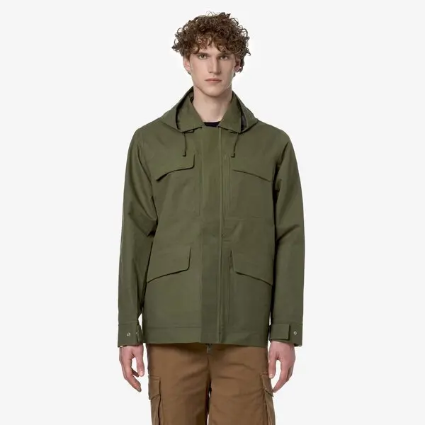 K-WAY Erhal Zip-up Hooded Jacket - Green