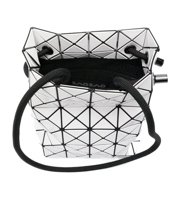 Issey Miyake Prism Drawstring Shoulder Bag - White