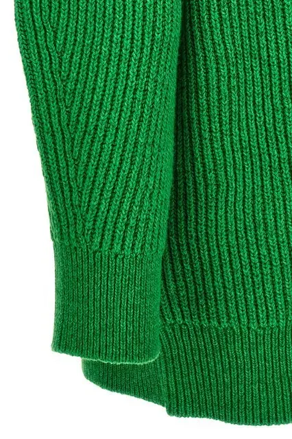 JIL SANDER V-neck Oversized Knitted Jumper