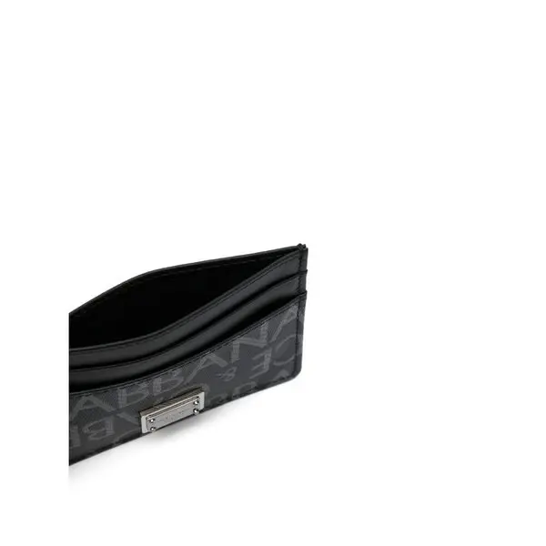 Dolce & Gabbana Dolce Gabbana Logo Plaque Card Holder - Black