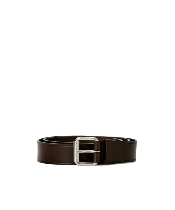 Dries Van Noten Leather Buckle Belt - Black