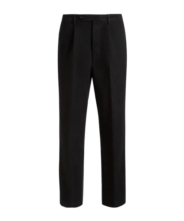 Bally Tapered-leg Pleated Chino Trousers
