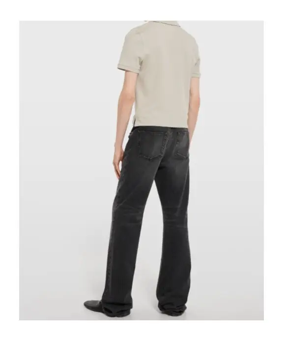 Gucci Cotton Denim Pants With Horsebit Detail