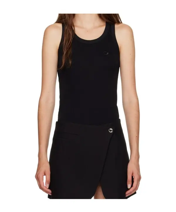 Coperni Organic Cotton Ribbed Tank Top