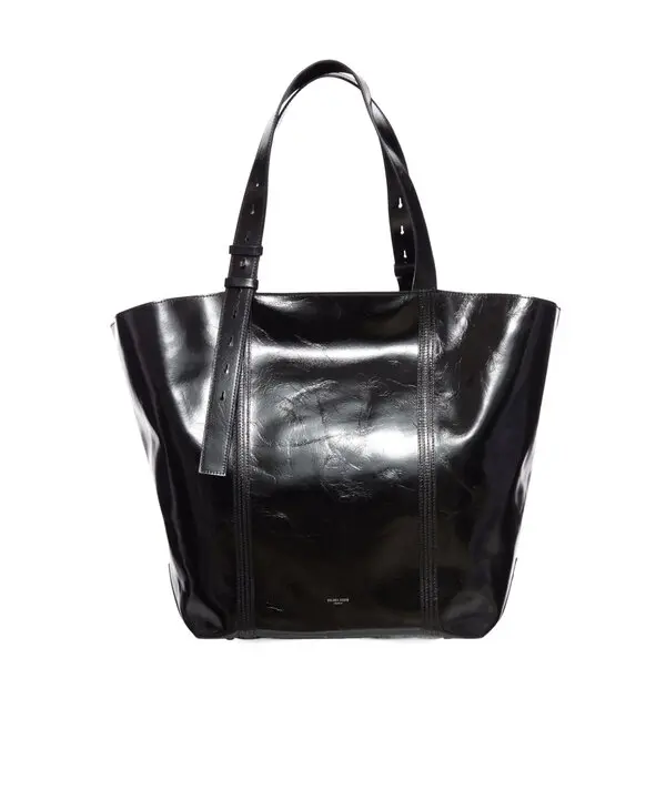 GOLDEN GOOSE Tote Bag With Logo Print - Black