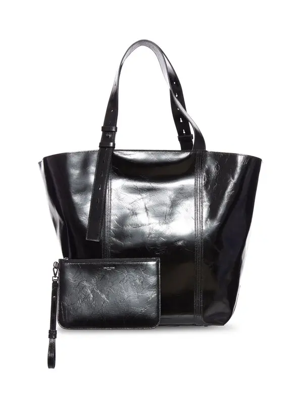 GOLDEN GOOSE Tote Bag With Logo Print - Black