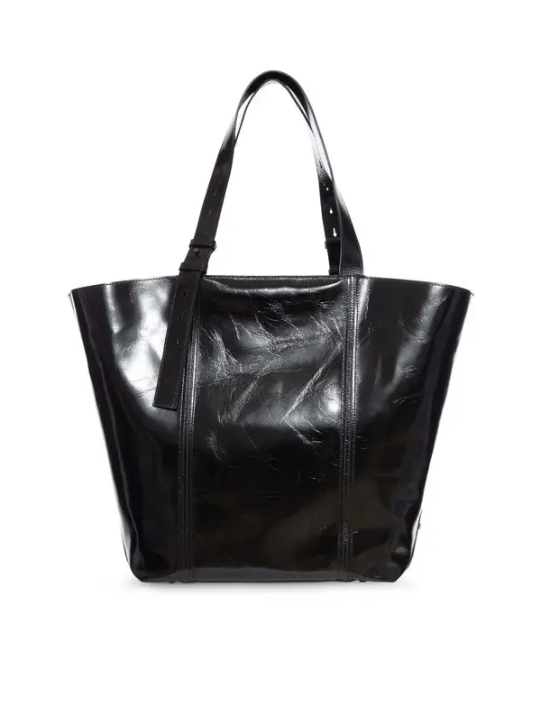 GOLDEN GOOSE Tote Bag With Logo Print - Black