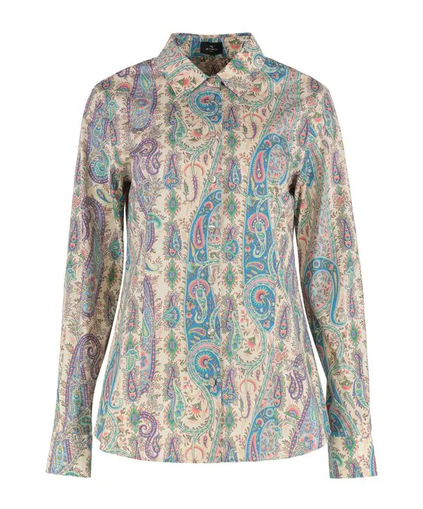 Etro Paisley Printed Shirt - Nude