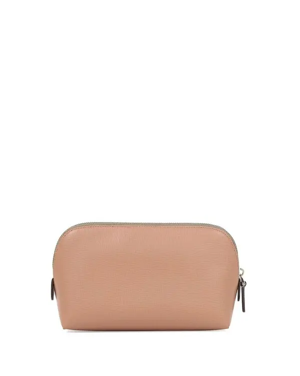 Bally Wrap Zipper Wallet - Nude