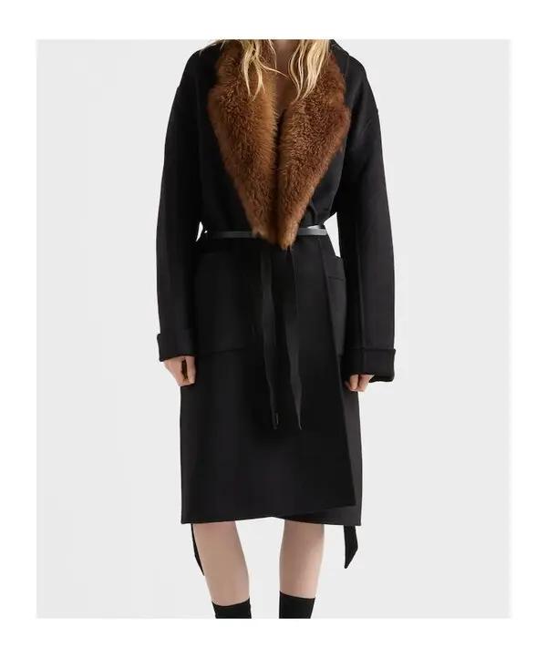 Prada Belted Long Coat