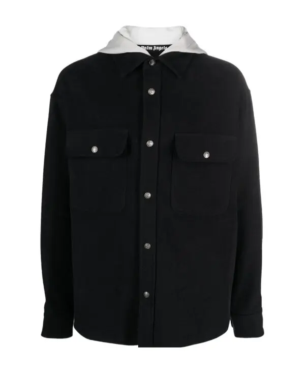Palm Angels Monogram Embroidered Hooded Jacket