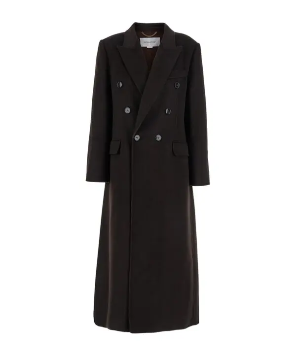 Victoria Beckham Double-breasted Button-up Coat - Brown