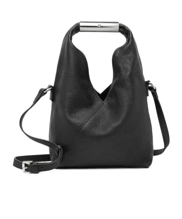 MAISON MARGIELA Japanese Tote Bag With Silver-tone Hardware - Black
