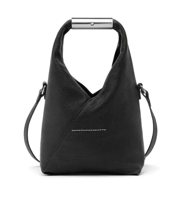 MAISON MARGIELA Japanese Tote Bag With Silver-tone Hardware - Black