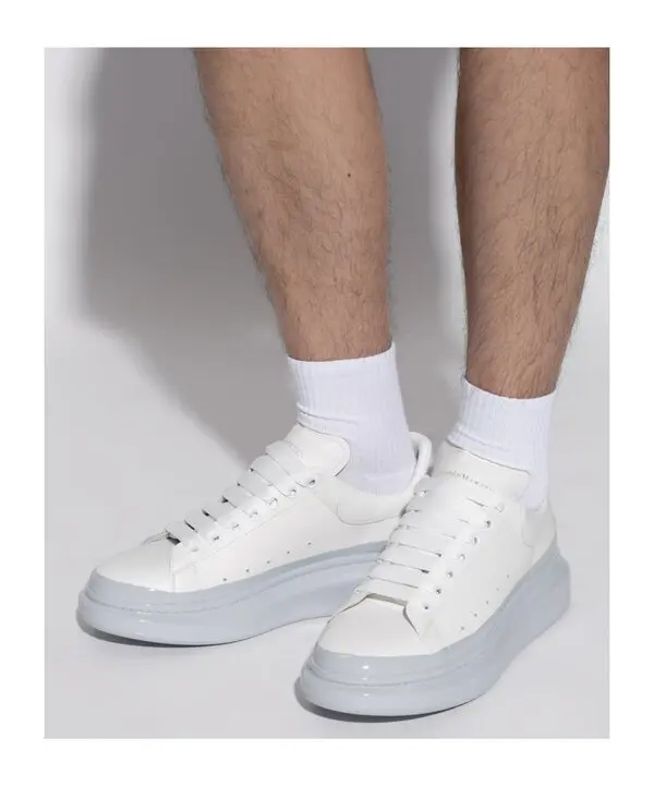 Alexander McQueen Oversized Lace-up Sneakers - Gray