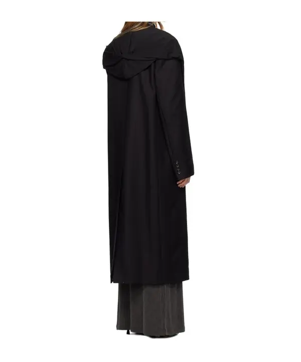 Y/project Draped-detail Twill Coat