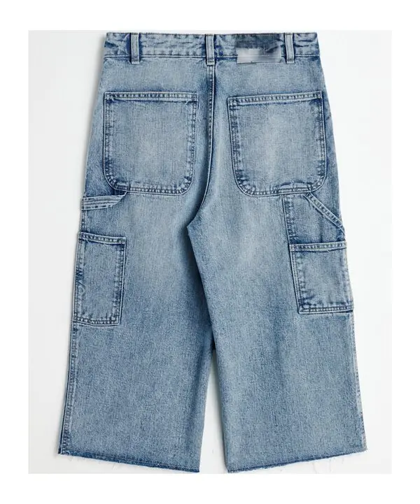 Our Legacy Wide-leg Cropped Jeans With Rough Hem