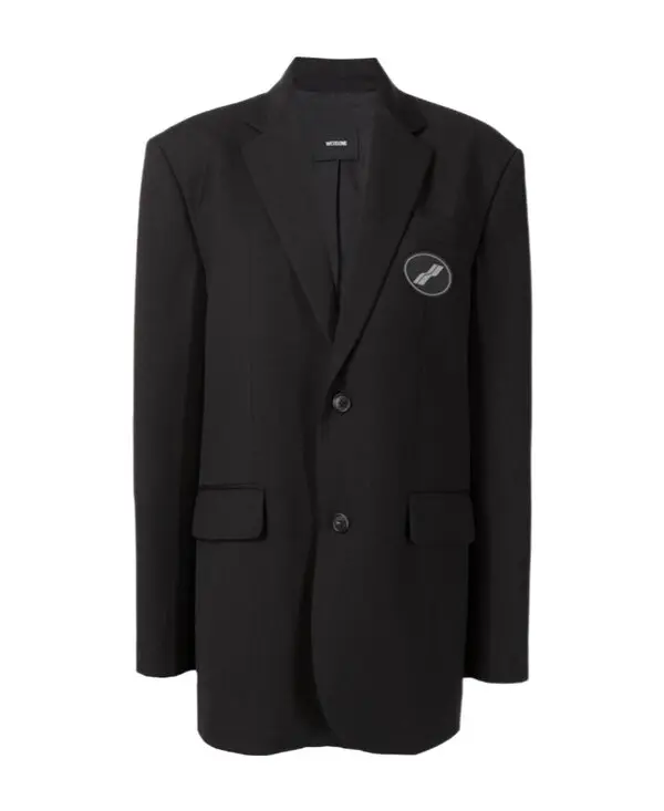 We11Done Logo-patch Long Sleeved Oversized Blazer