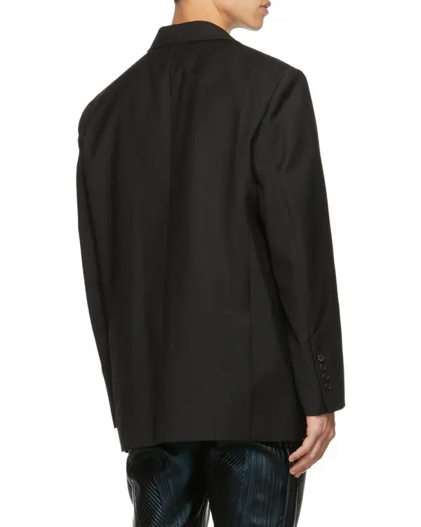 We11Done Logo-patch Long Sleeved Oversized Blazer