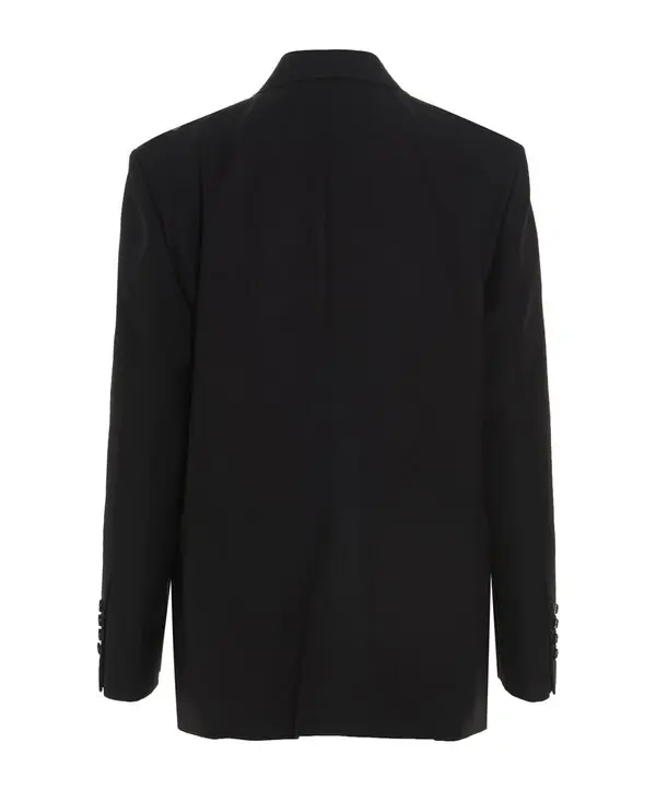 We11Done Logo-patch Long Sleeved Oversized Blazer