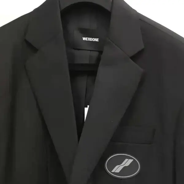 We11Done Logo-patch Long Sleeved Oversized Blazer