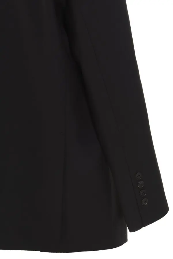 We11Done Logo-patch Long Sleeved Oversized Blazer