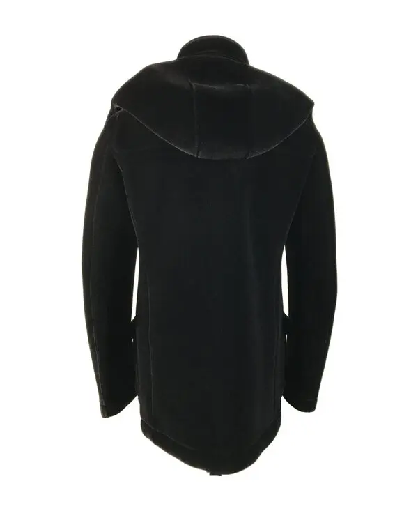 Emporio Armani Logo Duffle Coat - Black