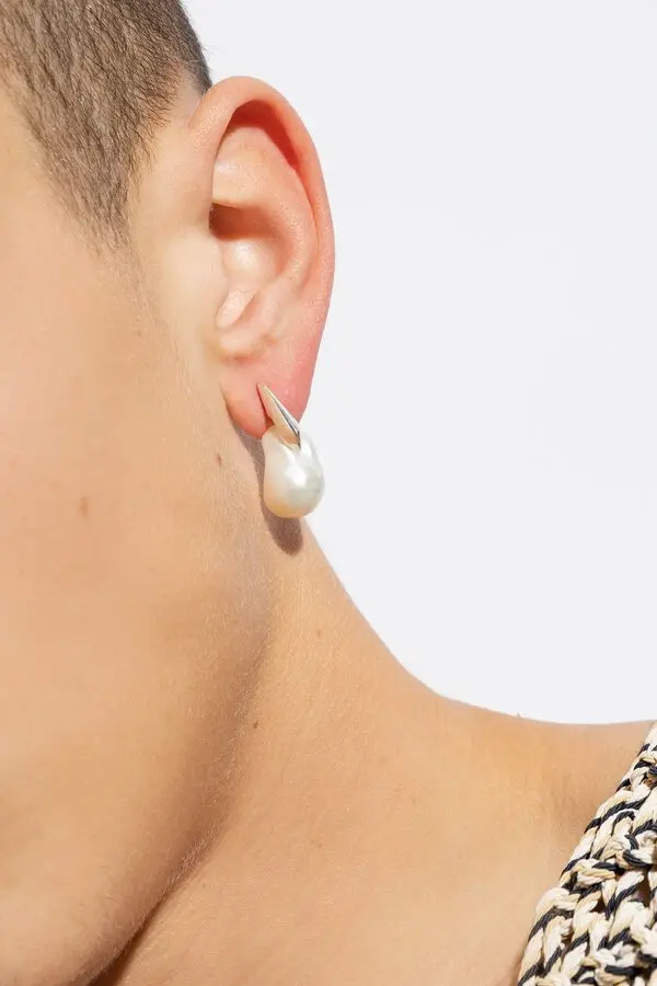 Bottega Veneta Asymmetrical Pearl Single Earring
