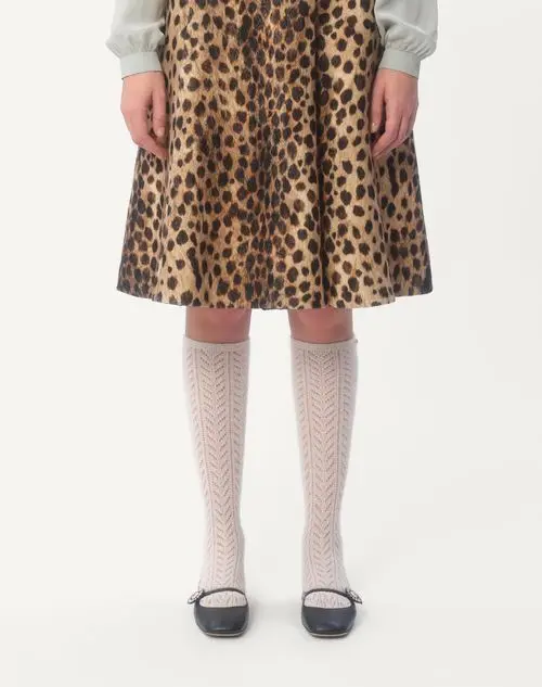 Valentino Garavani Knee High Socks With Vlogo Detail - Ivory