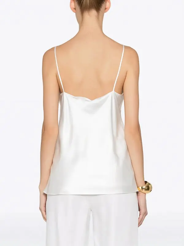 Max Mara V-neck Strappy Camisole - White