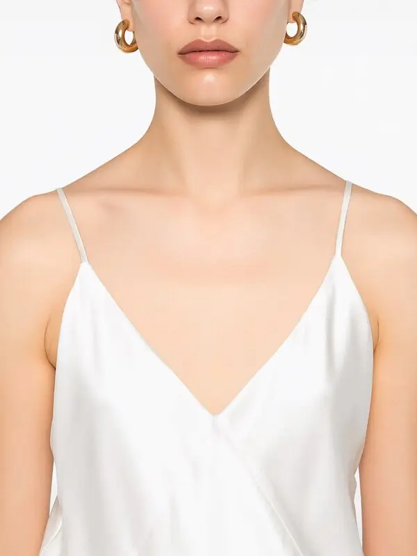 Max Mara V-neck Strappy Camisole - White
