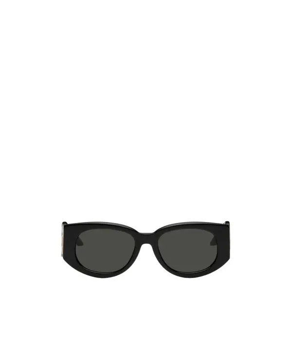 Casablanca Logo Oval Sunglasses - Black