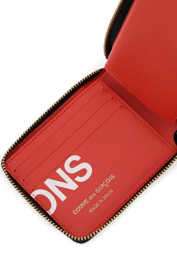 Comme Des Garçons Comme Des Garons Wallet Logo Printed Zip-around Bi-fold Wallet