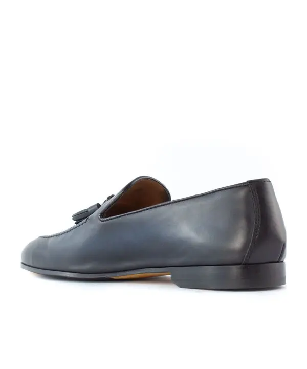 DOUCAL'S Tassel Detailed Leather Loafers - Black