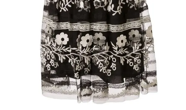 Red Valentino Embroidered Lace Dress