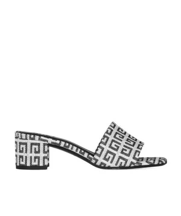 Givenchy Mules In 4g Jacquard - White