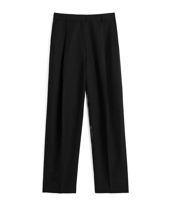 TOTEME Pleated Tailored Trousers - Black