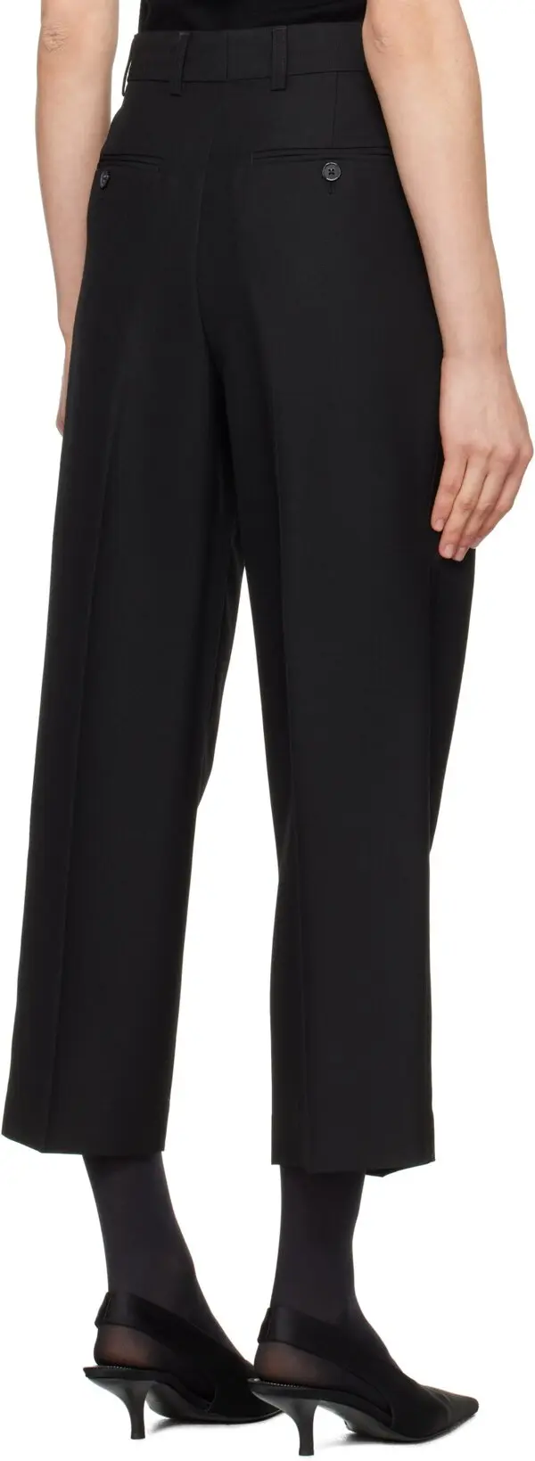 TOTEME Pleated Tailored Trousers - Black