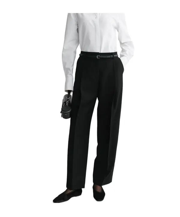 TOTEME Pleated Tailored Trousers - Black
