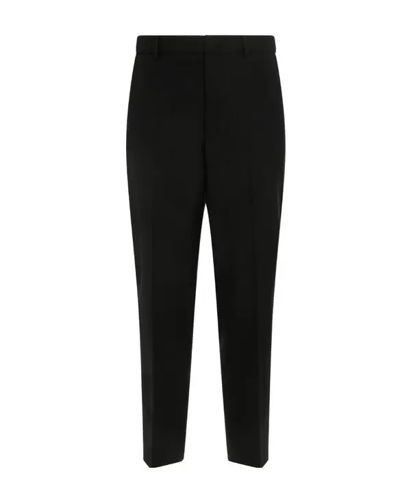 JIL SANDER Techno Gabardine Trousers - Black
