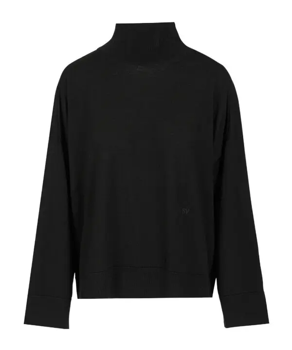 Bottega Veneta High Neck Knitted Jumper - Black