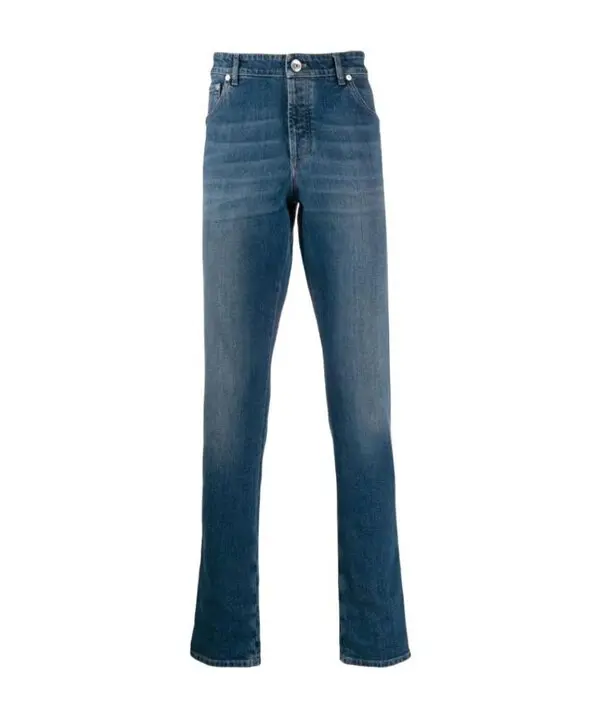 Brunello Cucinelli Faded Wash Skinny Jeans